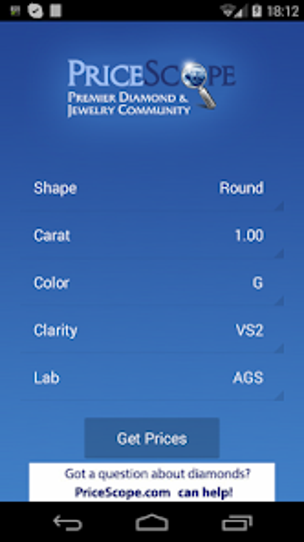 Diamond Price Calculator para Android - Download