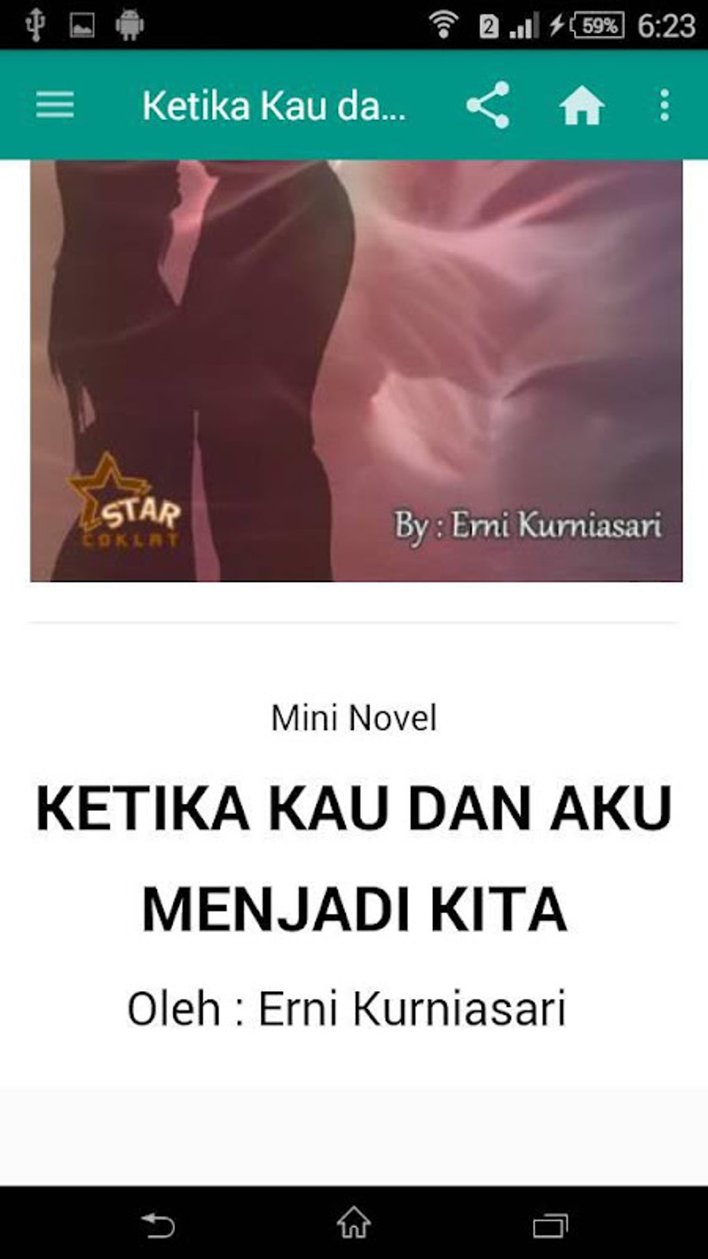 Novel - Ketika Kau dan Aku Menjadi Kita APK for Android - Download