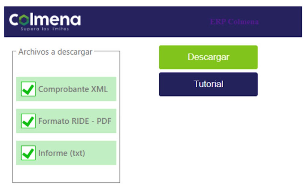 Colmena Descarga XML for Google Chrome - Extension Download