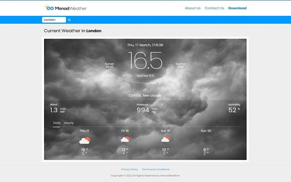 Weather Forecast para Google Chrome - Extensión Descargar