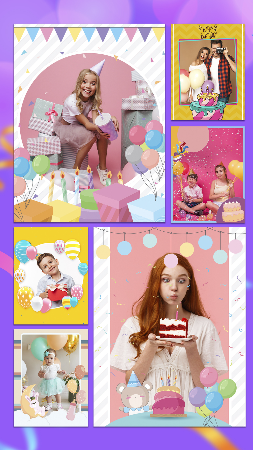 Happy Birthday Cards Frames Para IPhone Download