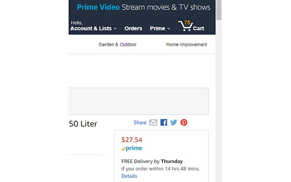 Amazon Cart Hider for Google Chrome - Extension Download