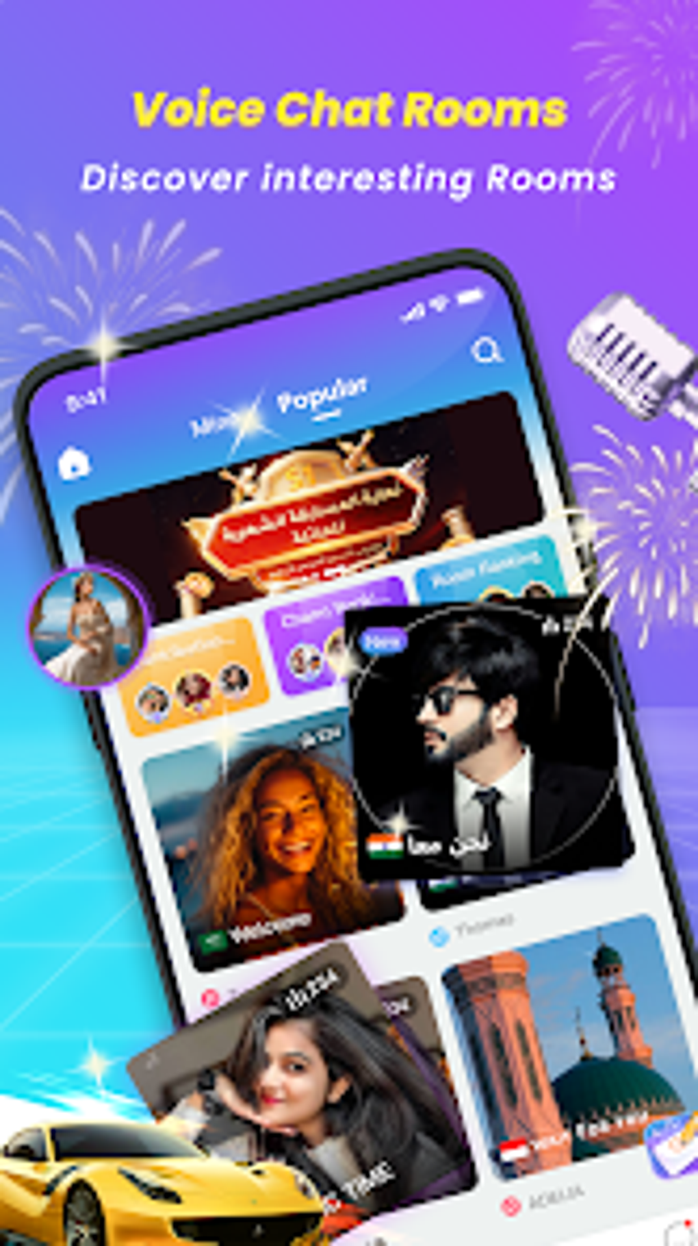 Heyoo-Group Voice Chat Rooms para Android - Descargar