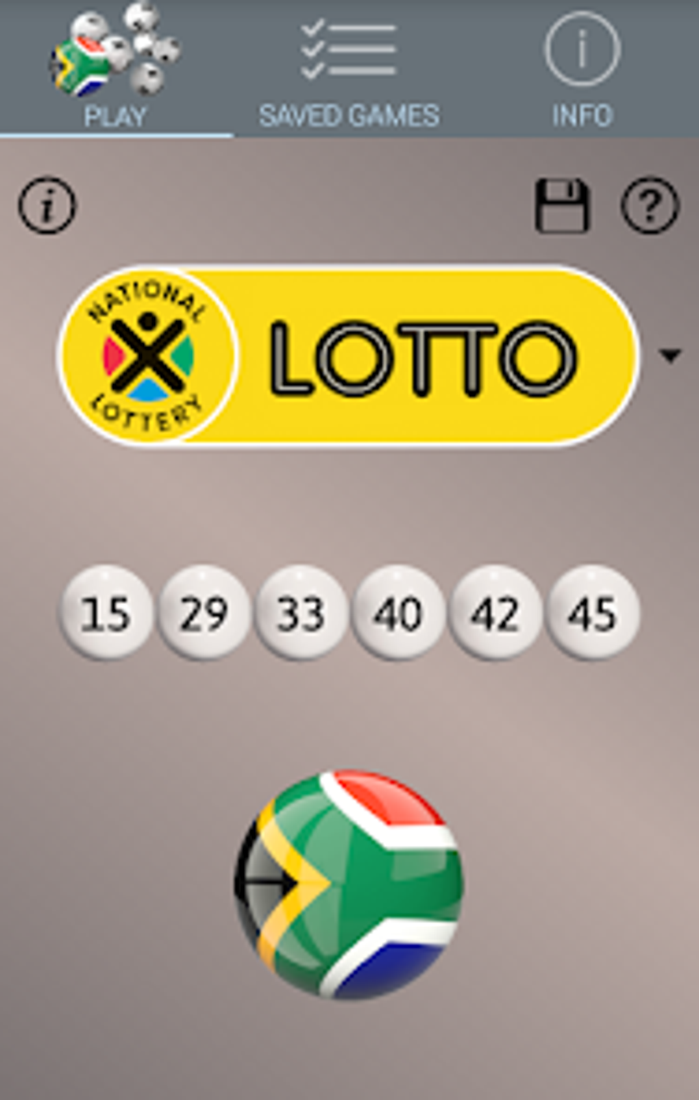 Lotto SA: Algorithm for lotto para Android - Descargar Lotto SA: Algorithm for lotto para Android - Descargar