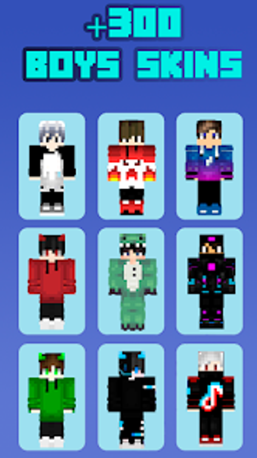 Android için Boys Skins for Minecraft - İndir