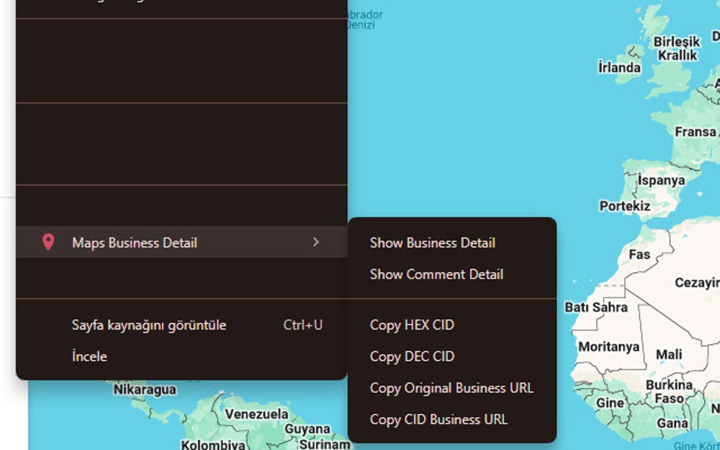 Maps Business Detail para Google Chrome - Extensión Descargar