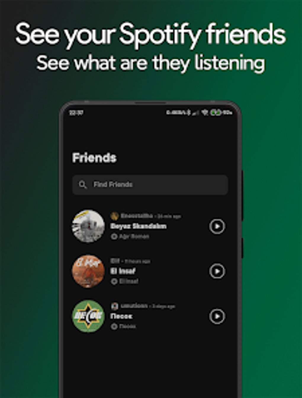 Android için SpotiBuddies - Spotify Friends - İndir
