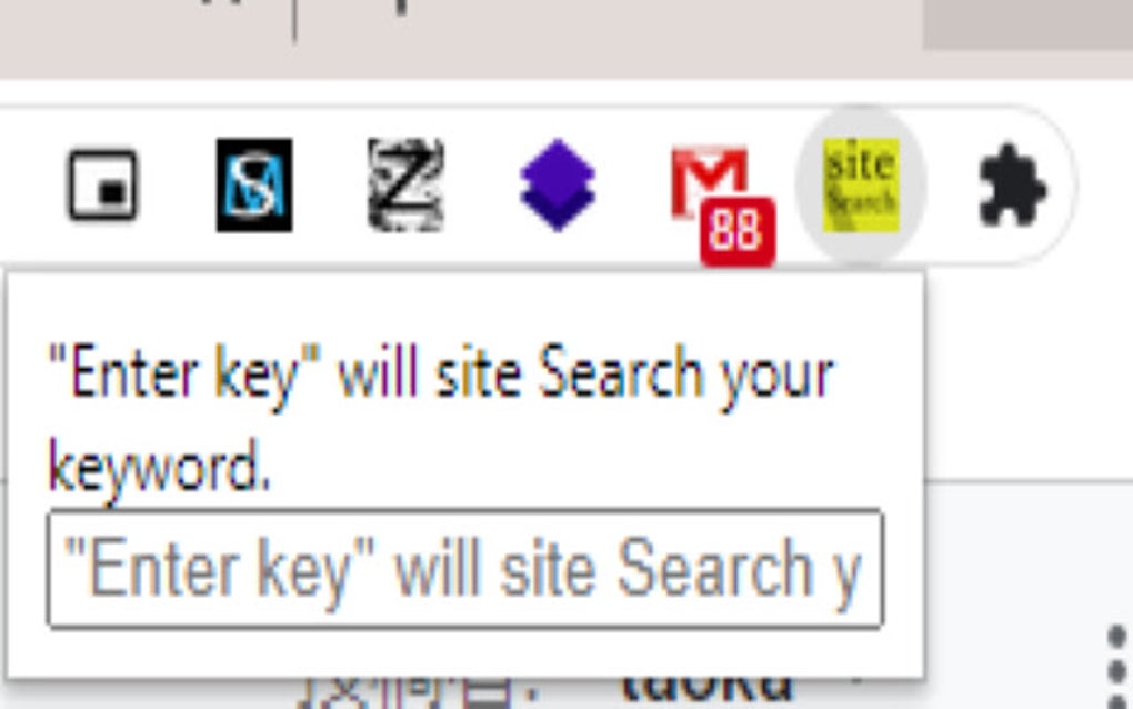 Site Search para Google Chrome - Extensión Descargar