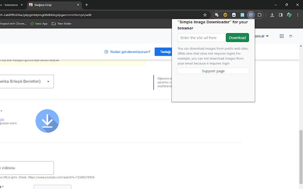 Simple & Bulk Image Downloader From Link Google Chrome için - Eklenti İndir