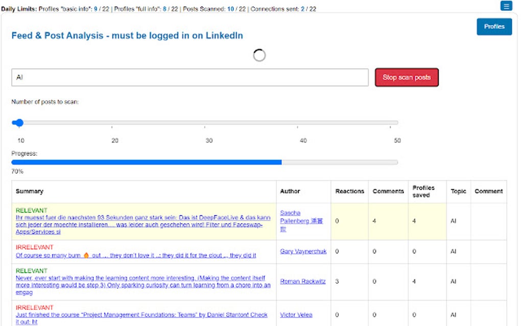 LinkedIn AI Automation для Google Chrome - Расширение Скачать