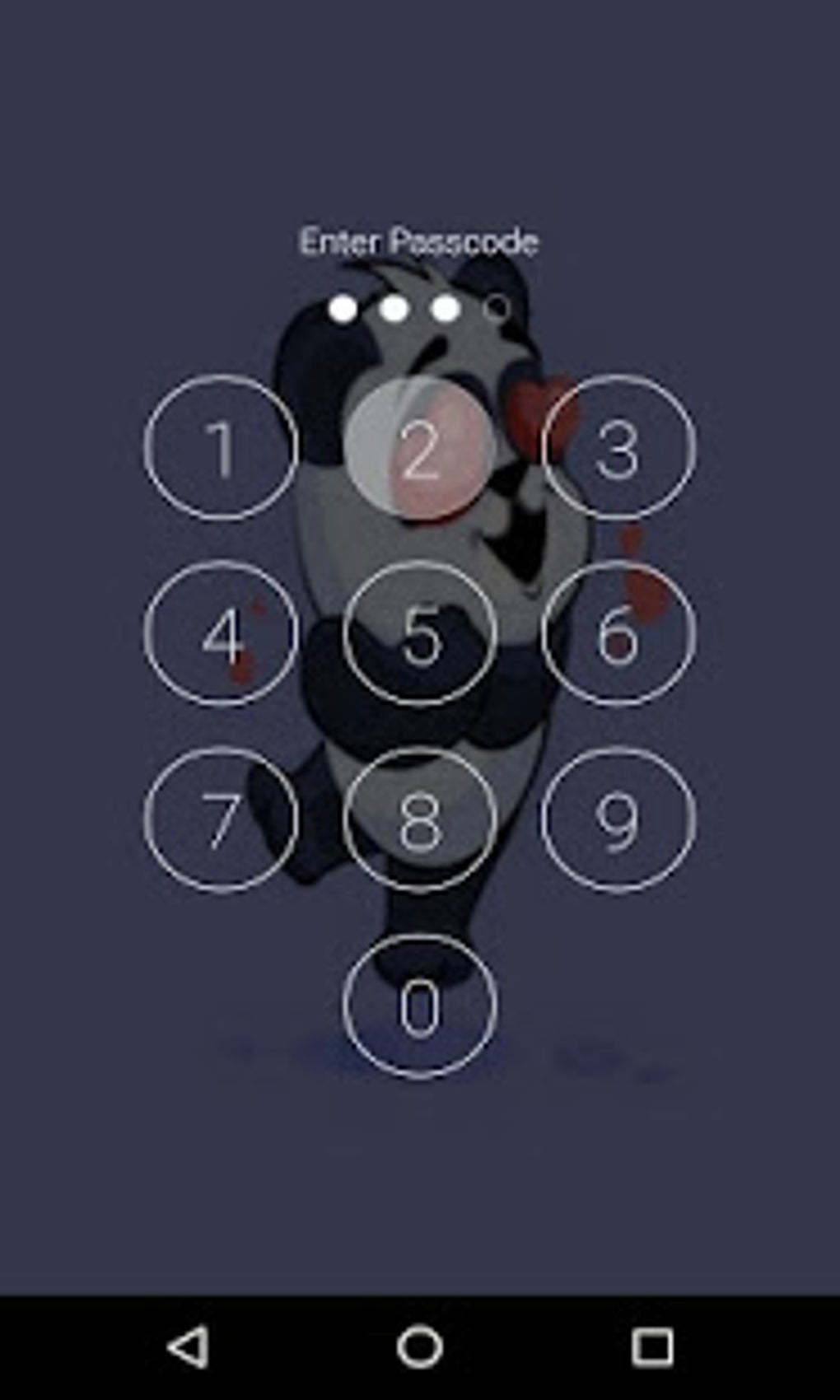 Pink Lovely Panda Lock Screen Panda Pattern keypad APK for Android ...