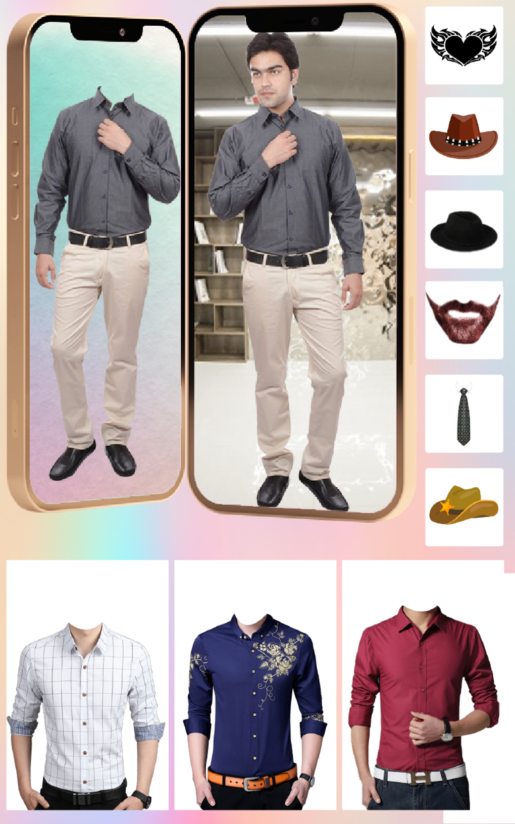 Men Formal Shirt -Photo Editor for Android - Download