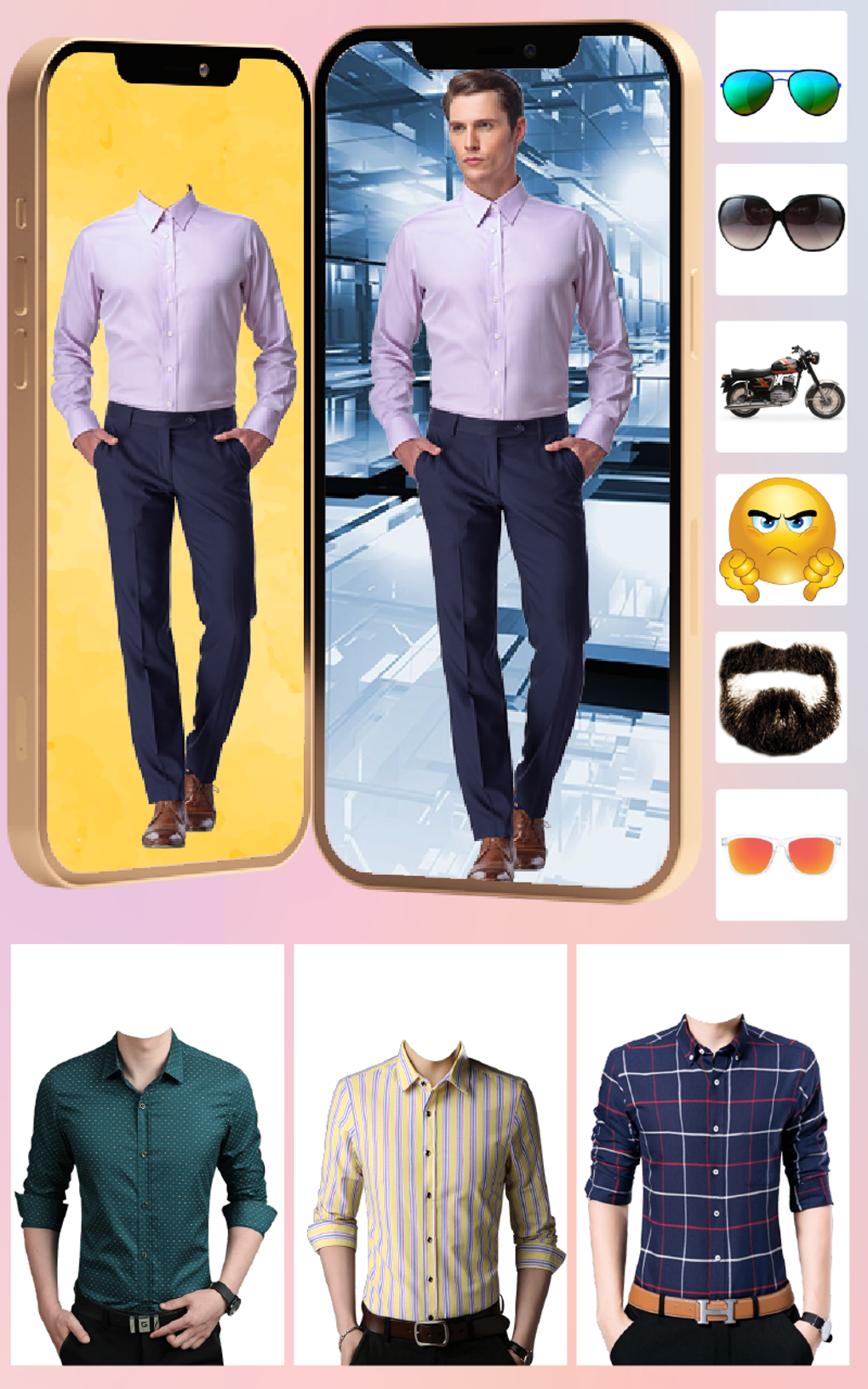 Men Formal Shirt -Photo Editor for Android - Download