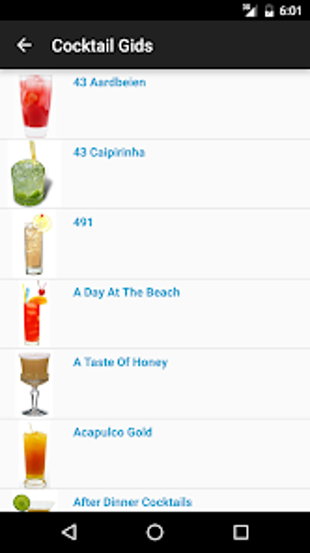 Android için Cocktail Gids - İndir