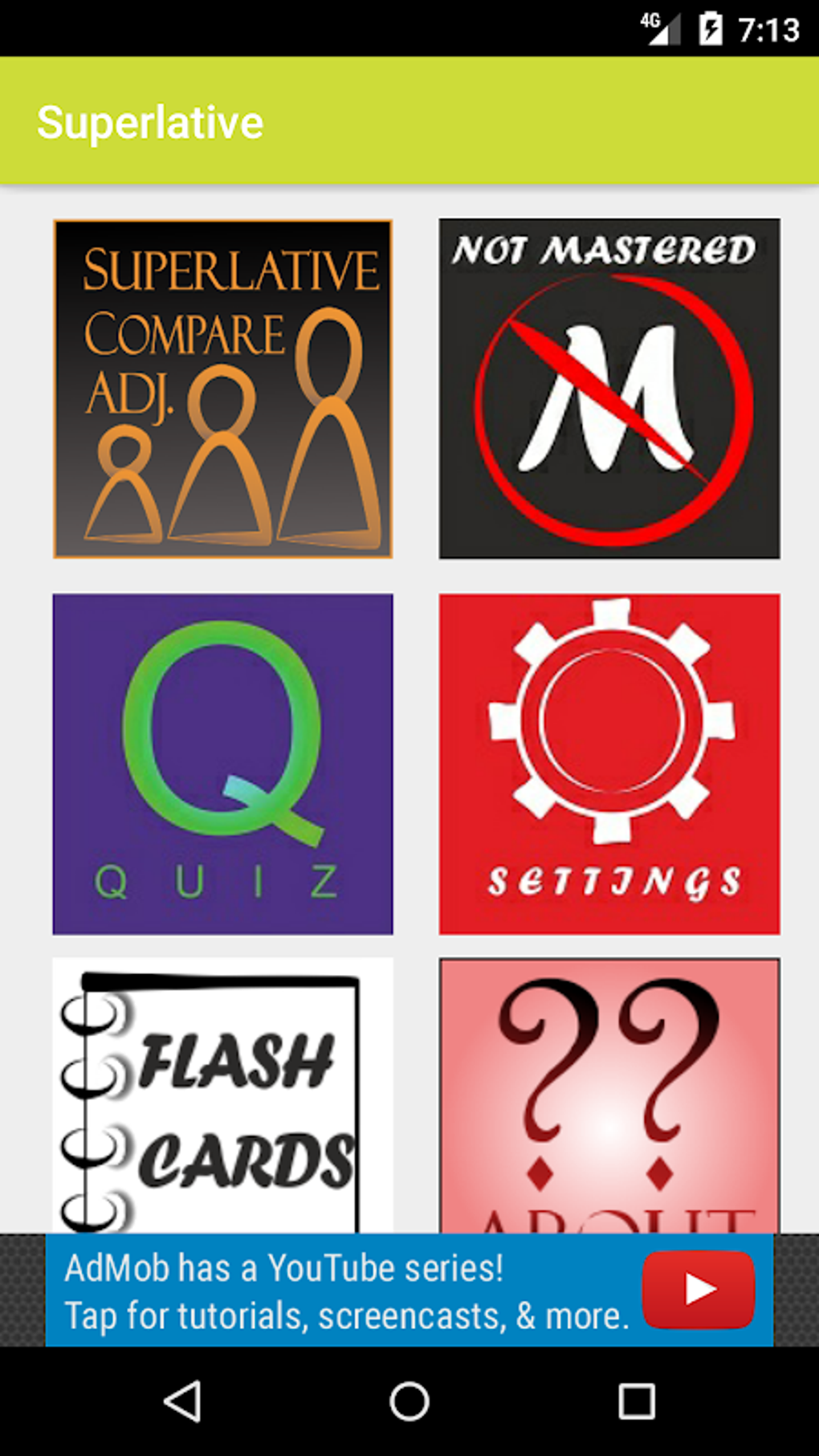 Superlative and Comparative Adjectives APK pour Android - Télécharger