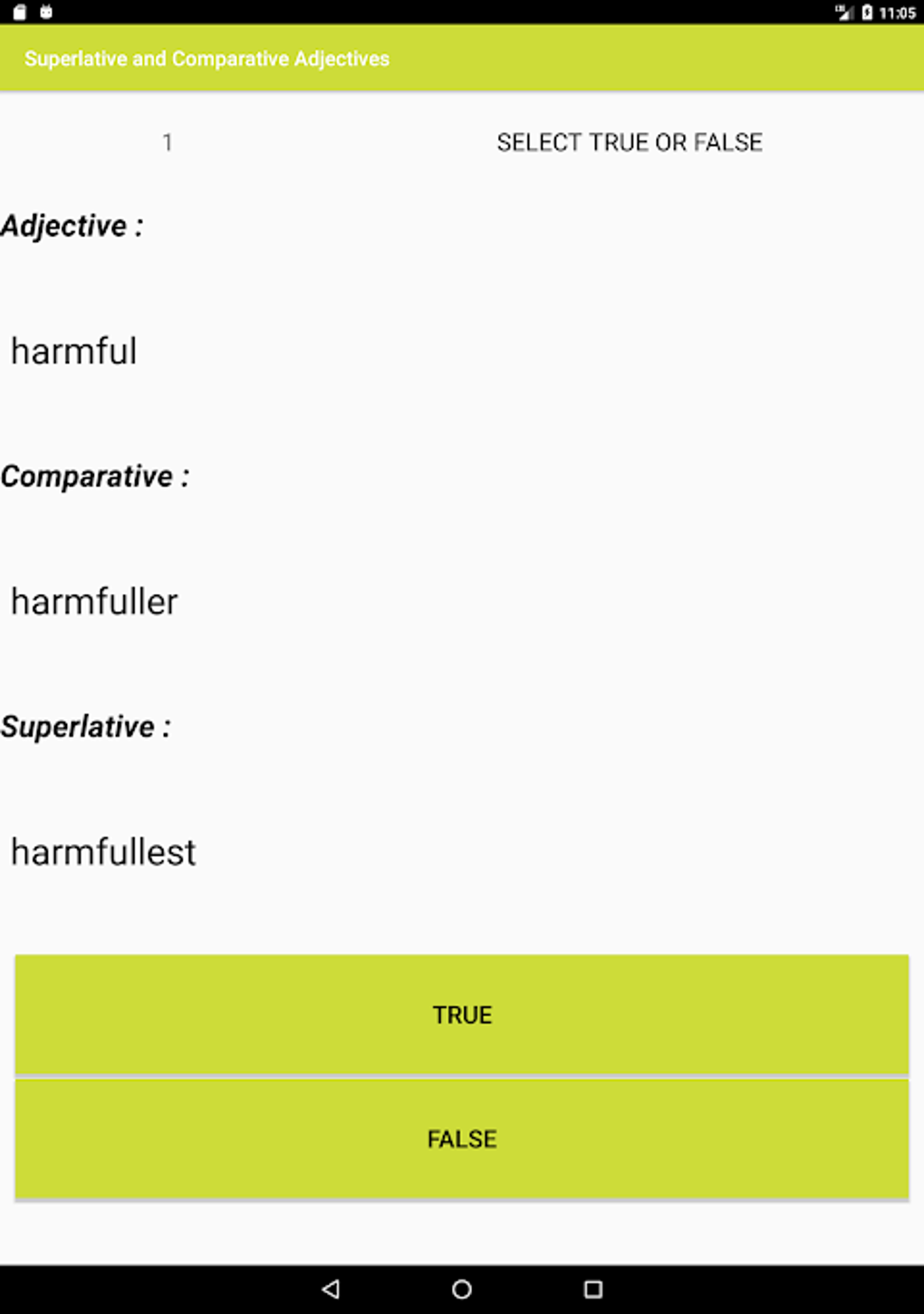 Superlative and Comparative Adjectives APK for Android - Download