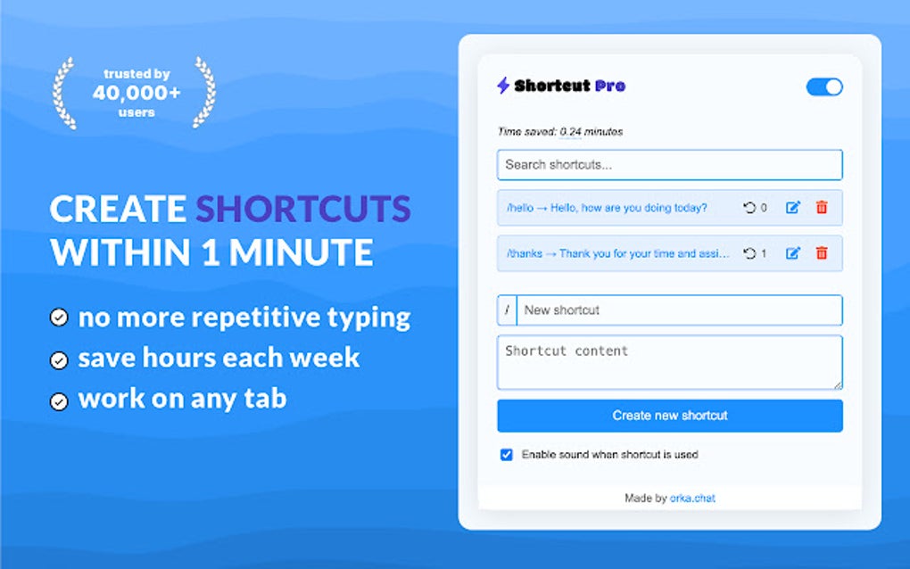 Shortcut Pro: Templates & Snippets for Google Chrome - Extension Download Shortcut Pro: Templates & Snippets for Google Chrome - Extension Download