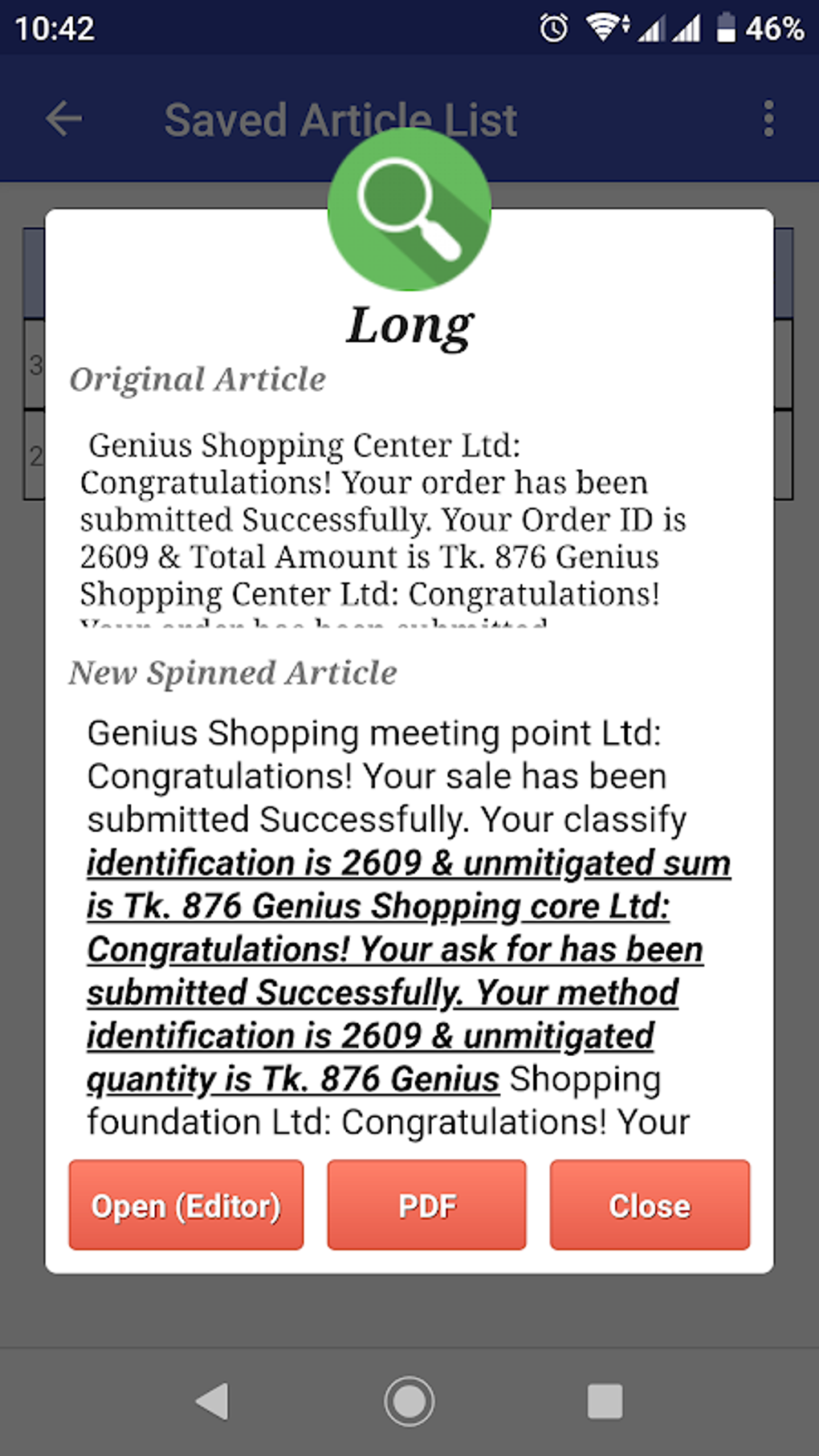 Article Spinner and Rewrite APK para Android - Descargar