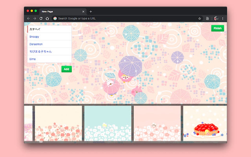 Kabegami New Page para Google Chrome - Extensión Descargar