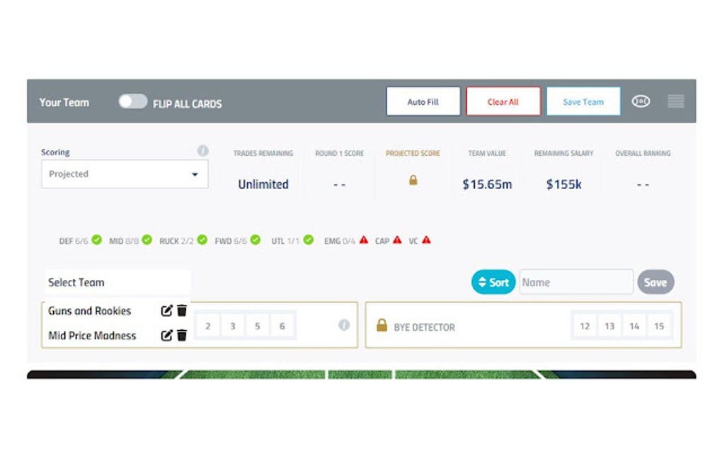 AFL Fantasy Extender for Google Chrome - Extension Download