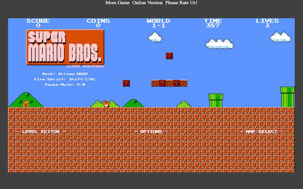 Super Mario Bros Game pour Google Chrome - Extension Télécharger