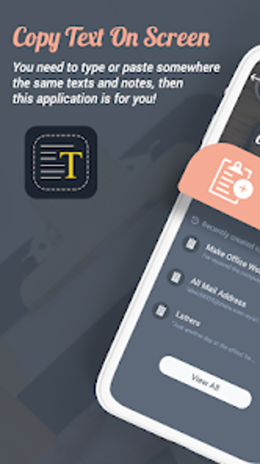 Copy Text On Screen for Android - Download
