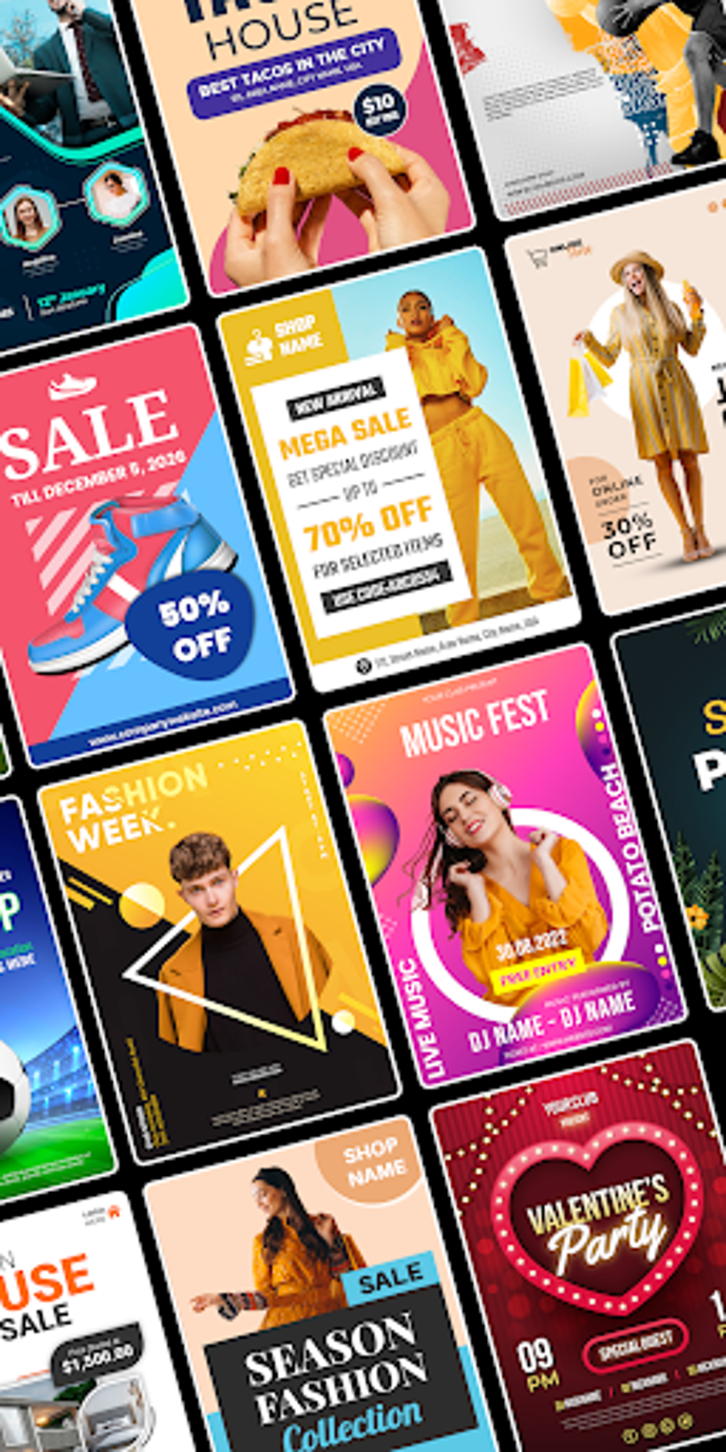 Poster Maker Flyer Design Ads para Android - Descargar