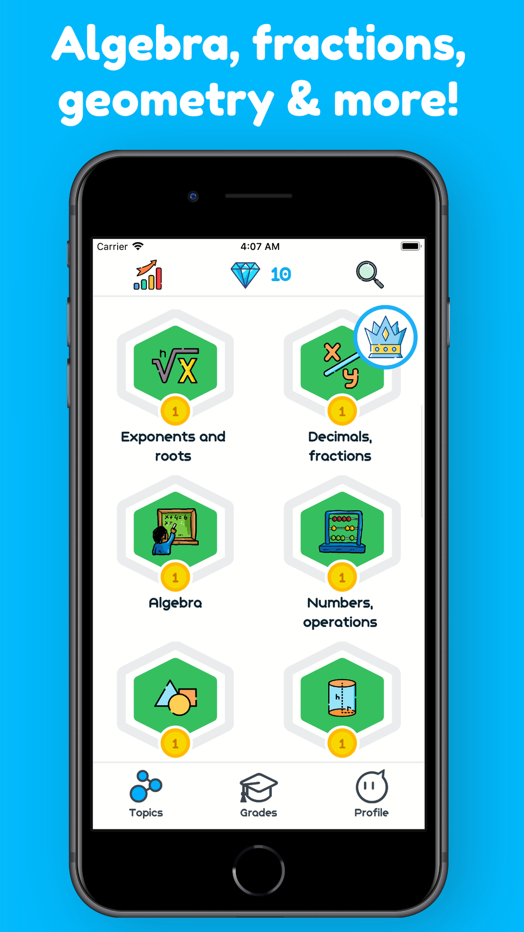 1st 12th Grade Math Problems For IPhone Download