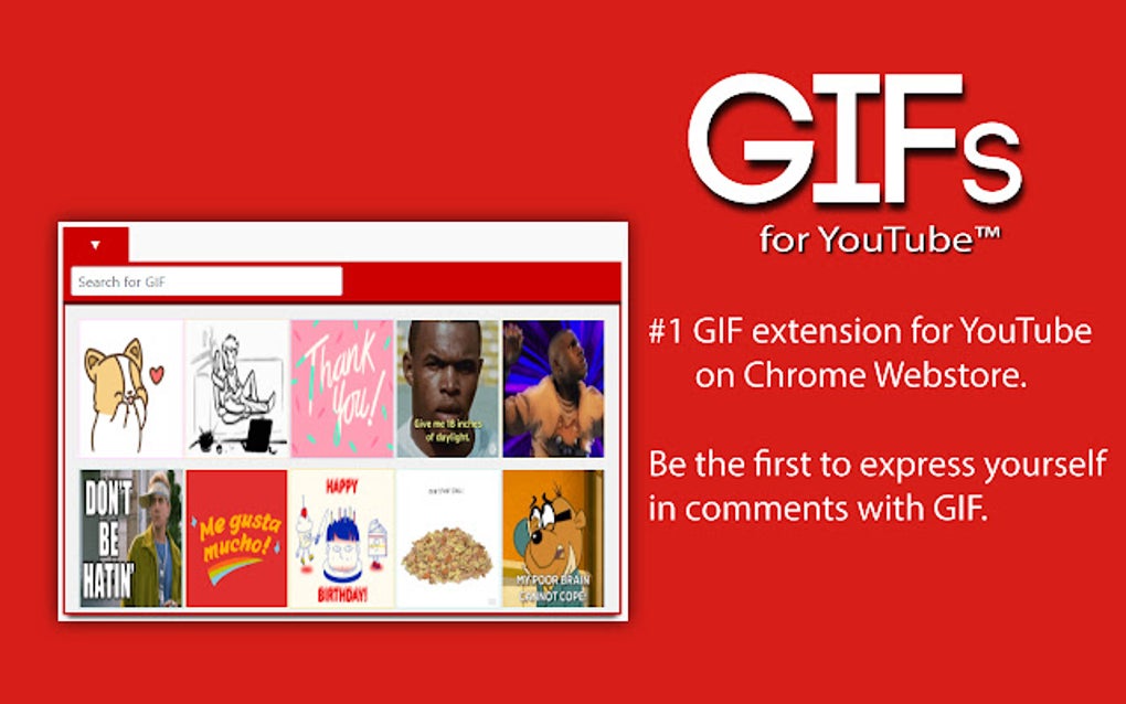 GIFs for YouTube™ para Google Chrome - Extensão Download