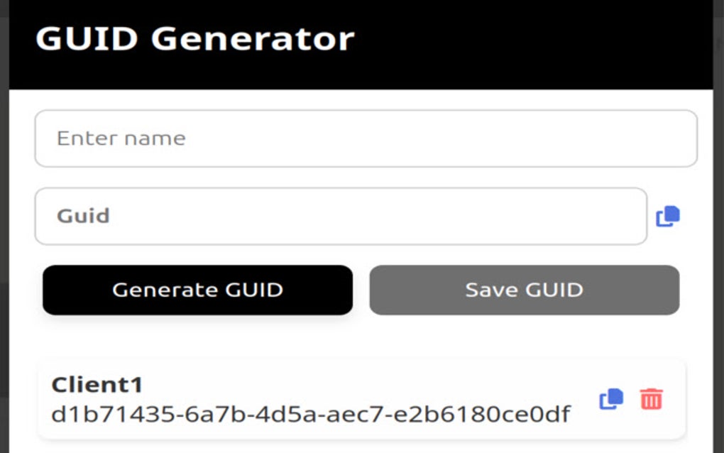 Guid Generator para Google Chrome - Extensión Descargar
