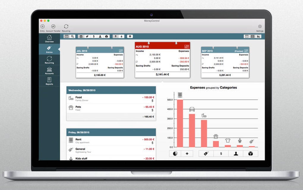 MoneyControl Income And Expense Tracker For Mac 