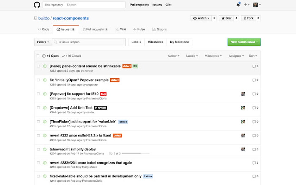 buildo's GitHub workflow extension para Google Chrome - Extensión Descargar