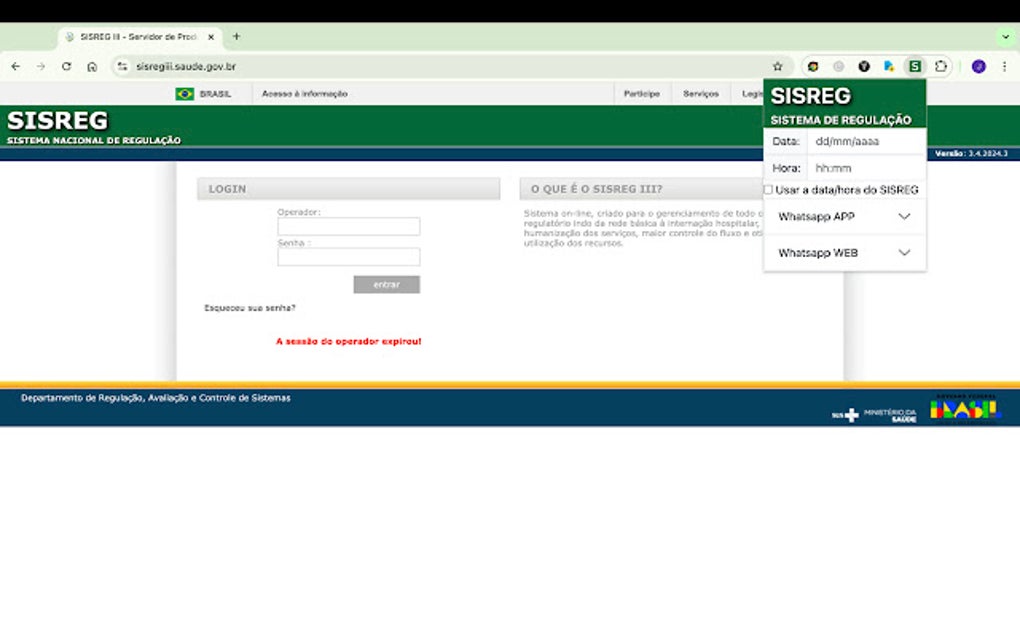 SISREG Whatsapp Google Chrome 용 - 확장 프로그램 다운로드