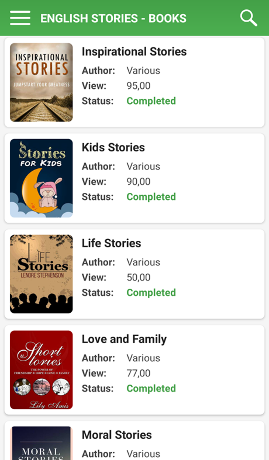 English Stories - Book Offline for Android - Download