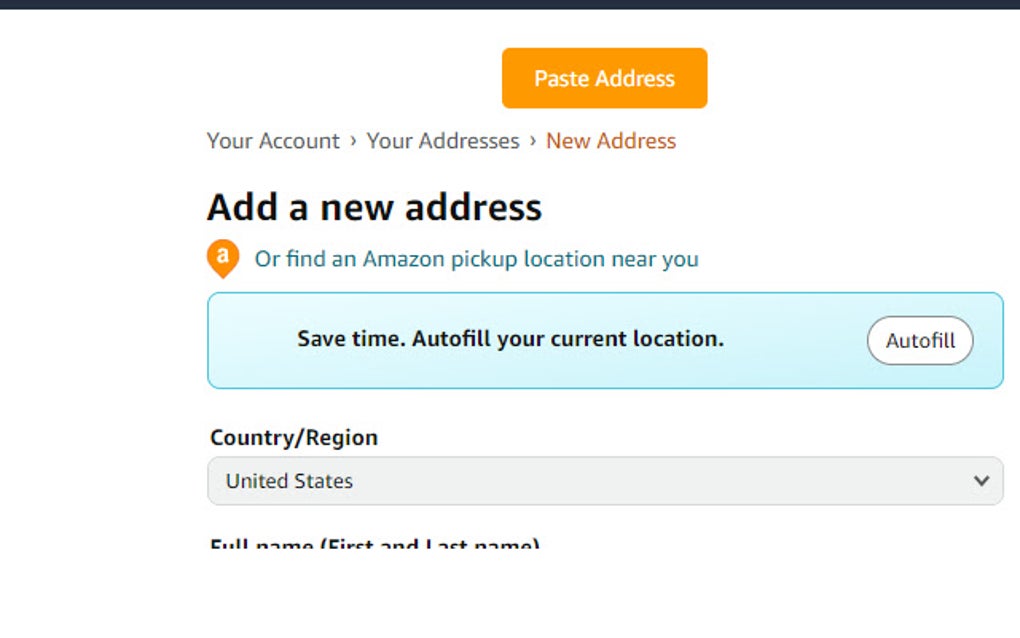 Amazon Address Autocopy for Google Chrome - Extension Download