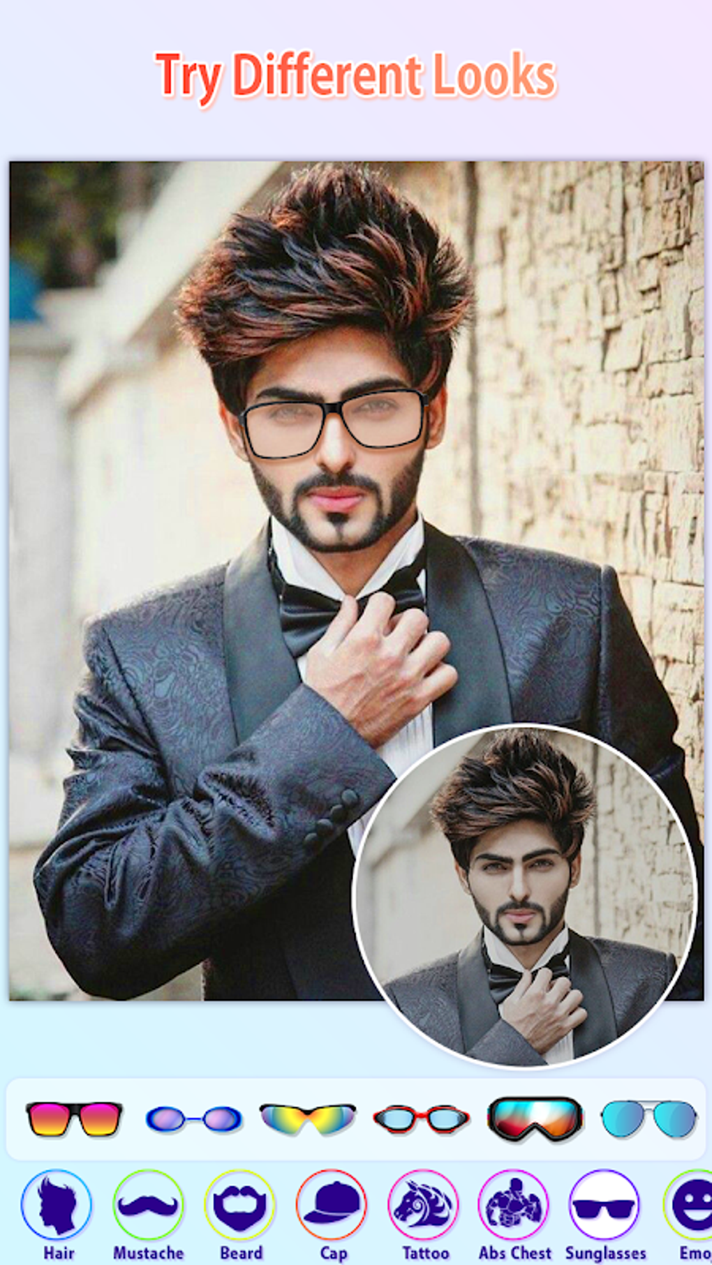 Men Photo Editor - HairStyles,Moustache,Sunglasses APK for Android ...