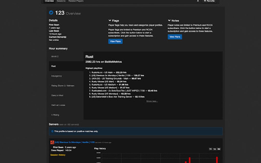 BattleMetrics Hour Summary for Google Chrome - Extension Download