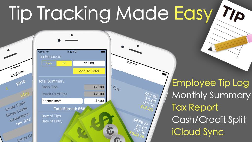 TipMe - Employee Tip Tracking para iPhone - Descargar