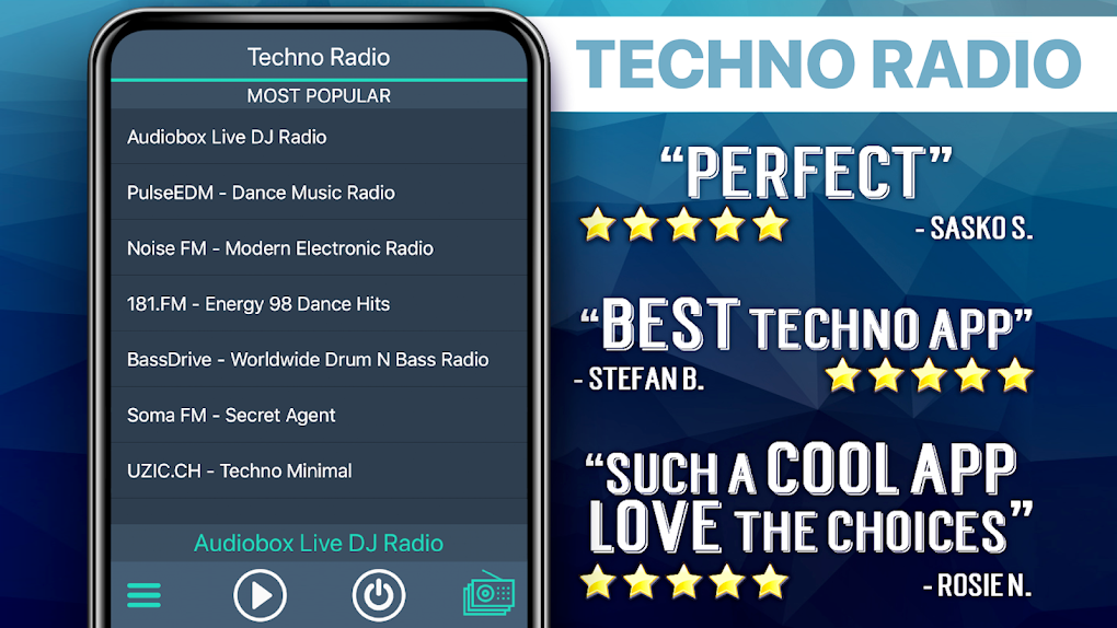 Techno Radio Favorites for Android - Download