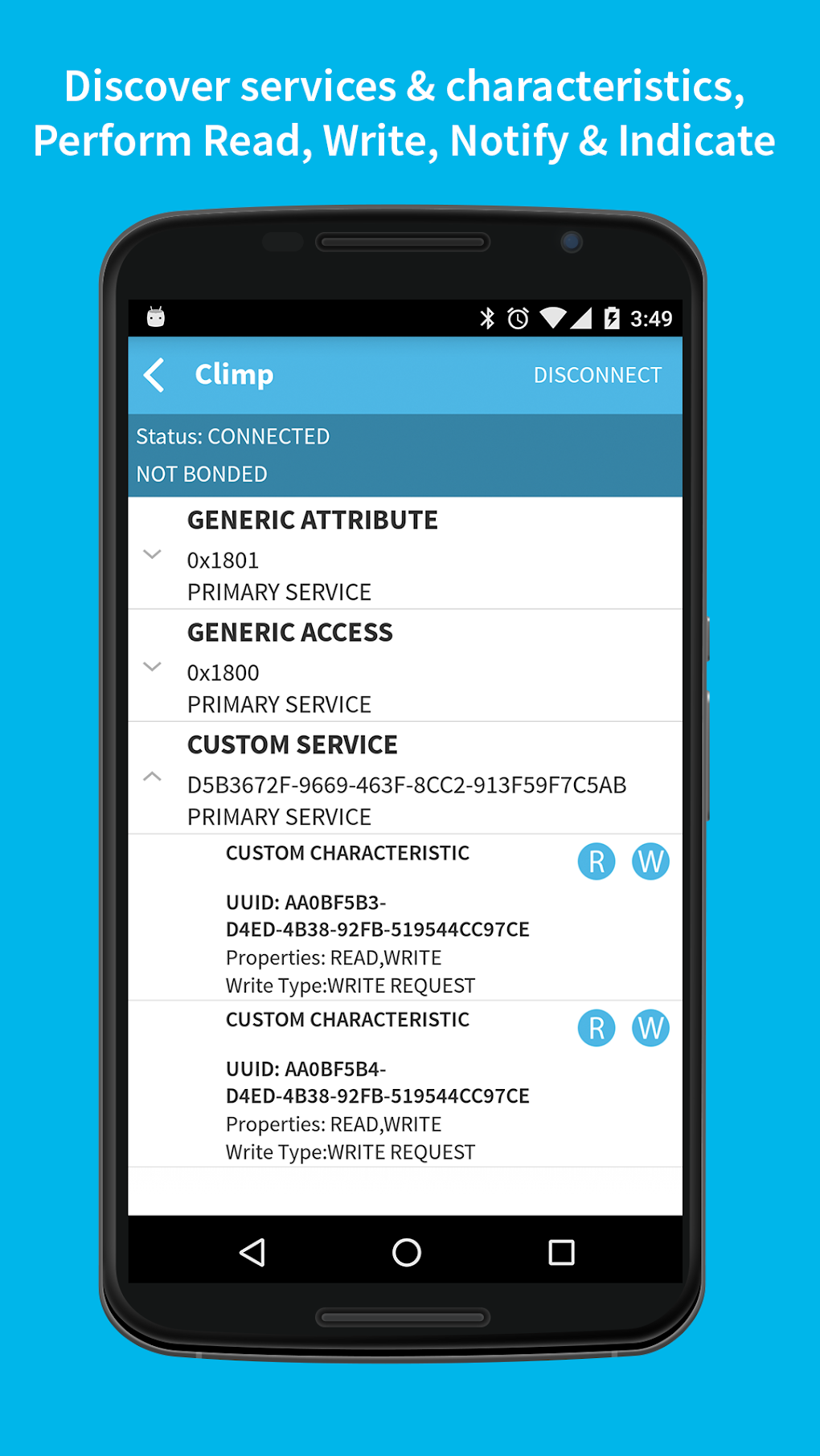 BLE Scanner Connect Notify APK for Android - Download