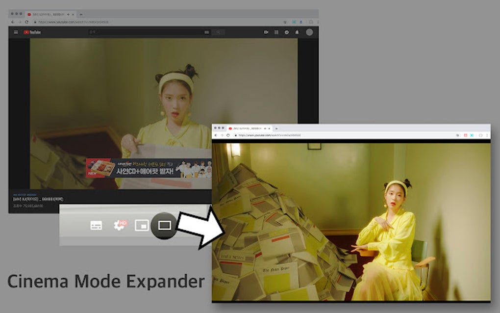 YTME - Youtube Theater Mode Expander for Google Chrome - Extension Download