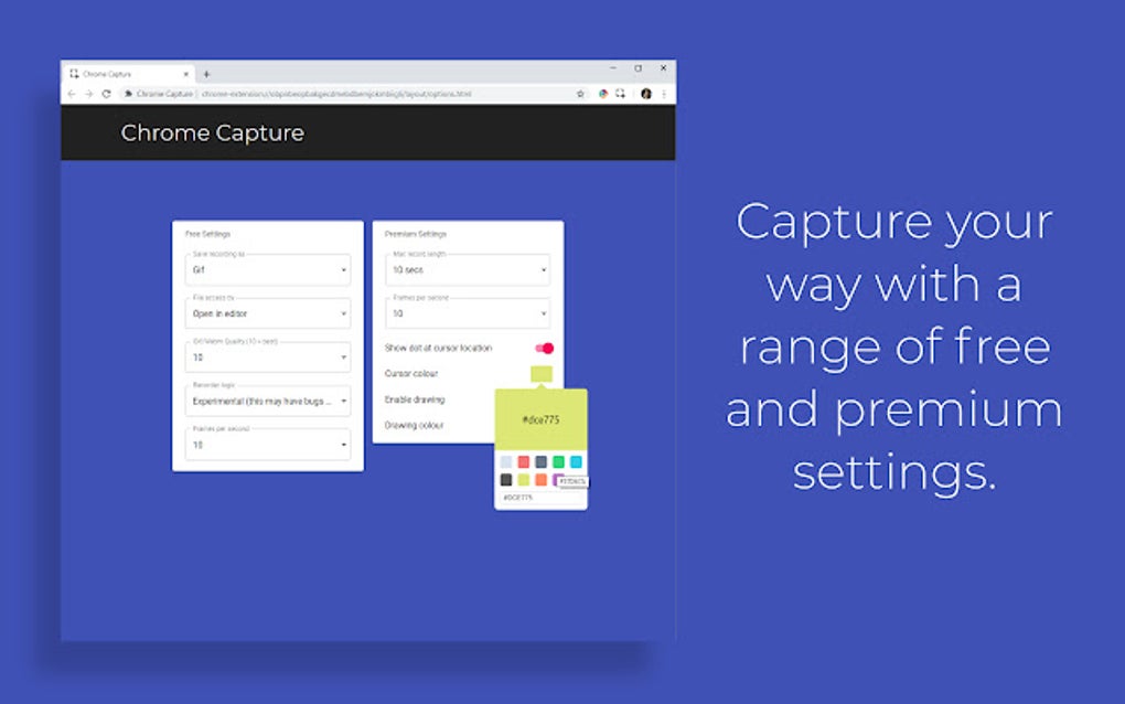Chrome Capture - Gif & Screenshot tool for Google Chrome - Extension Download