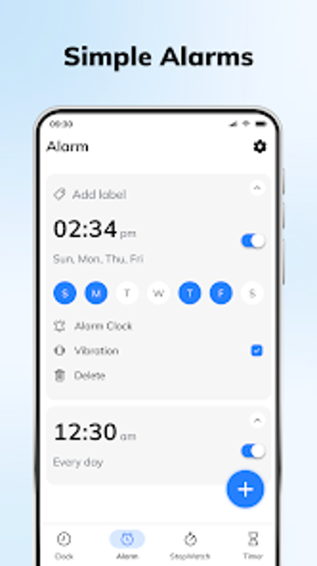 Simple Alarm Clock para Android - Descargar