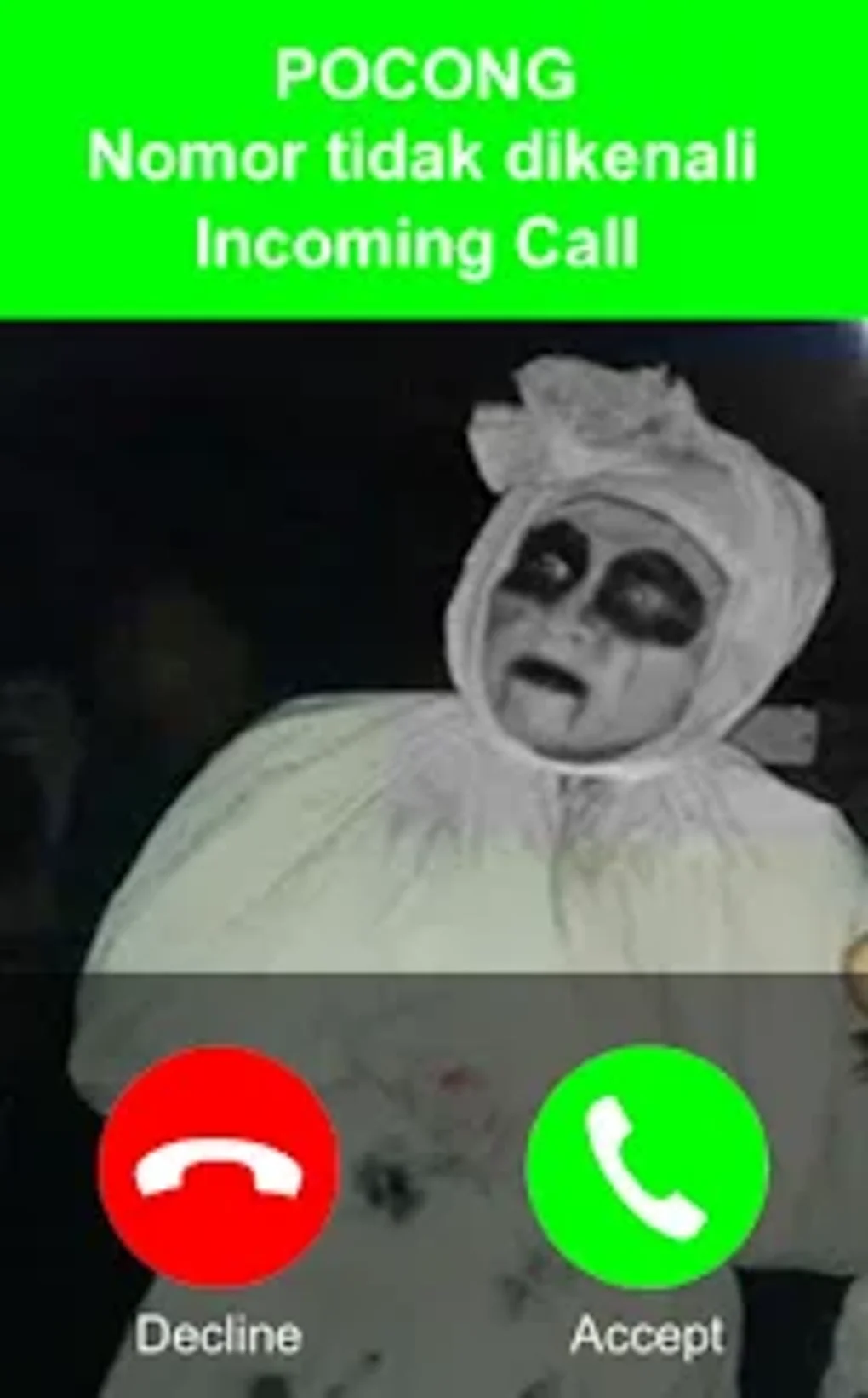 Ghost Pocong - Spooky Phone Ca para Android - Descargar