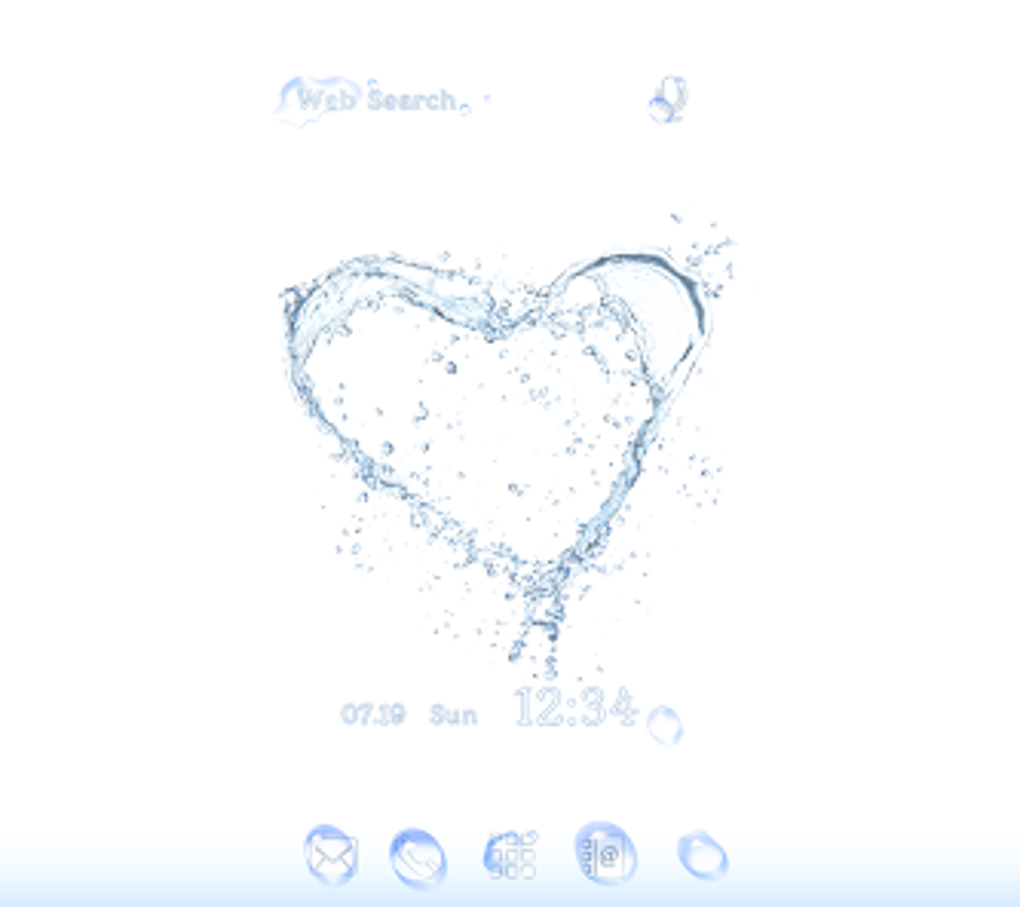 Splash Heart Theme für Android - Download
