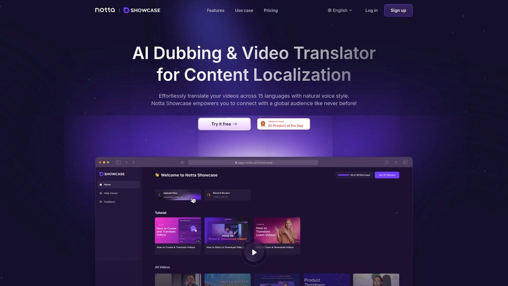 Notta Showcase for AI Text generator & editor: review, features & use cases