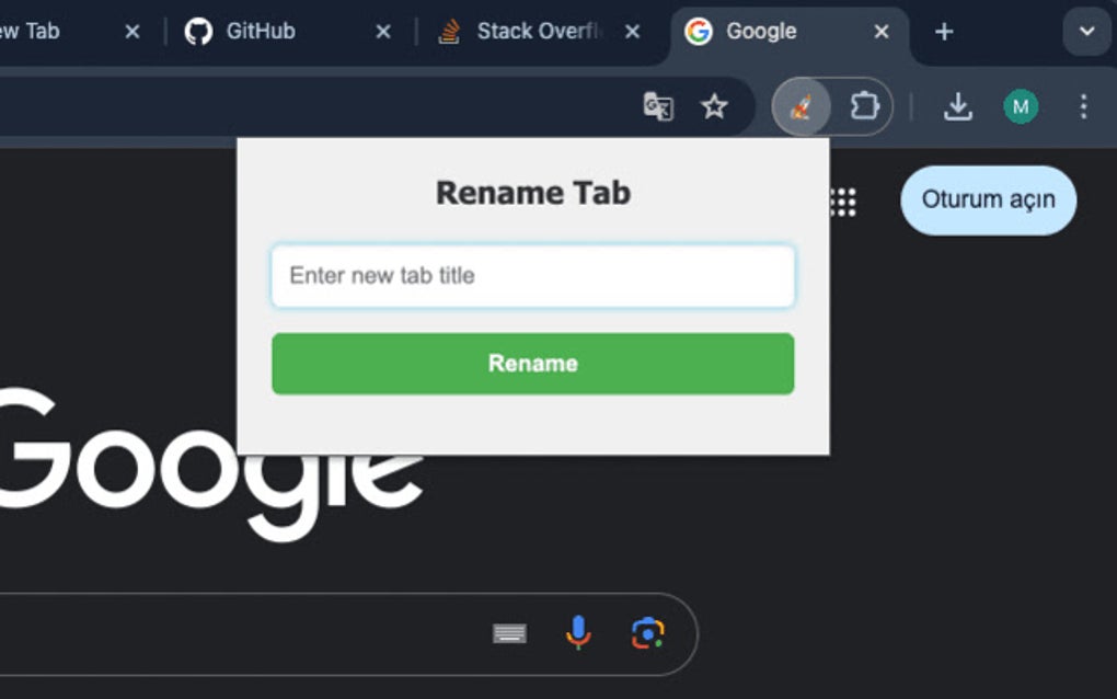 Tab Renamer for Google Chrome - Extension Download