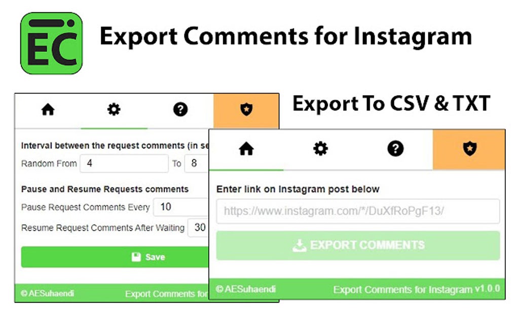 Export Comments for Instagram for Google Chrome - Extension Download