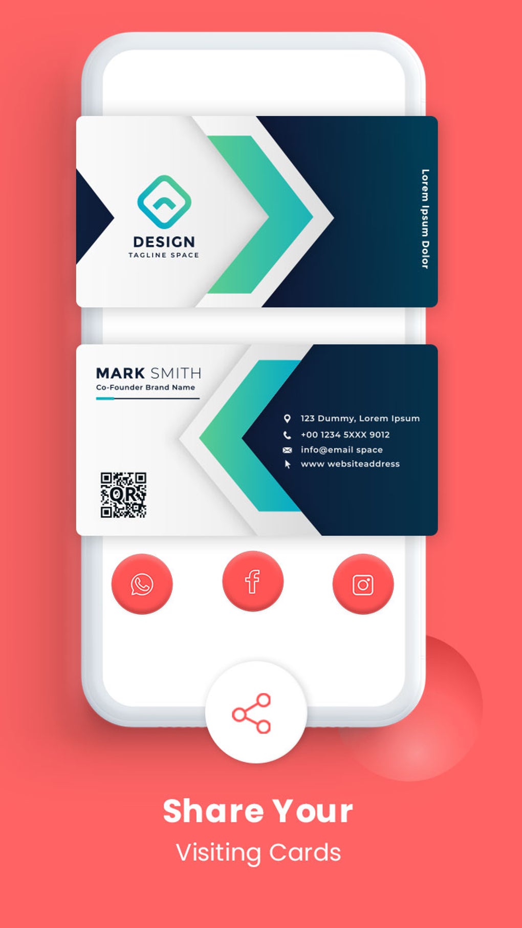 Business visiting card maker para Android - Descargar
