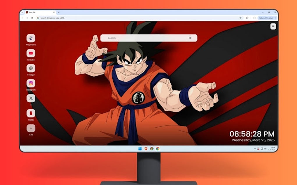 Son Goku Wallpaper pour Google Chrome - Extension Télécharger